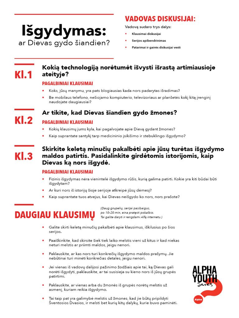 AYS Klausimynas Jaunimui 212-LT | PDF