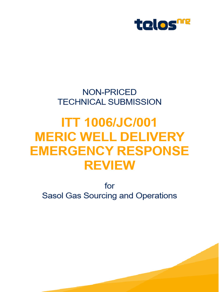 Q93-1 MERIC Well Delivery Emergency Review Technical Submission Rev 1 | PDF