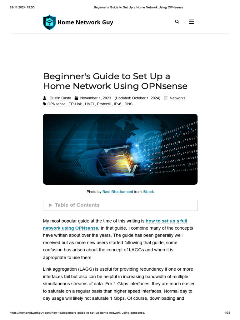 Beginner's Guide To Set Up A Home Network Using OPNsense | PDF ...
