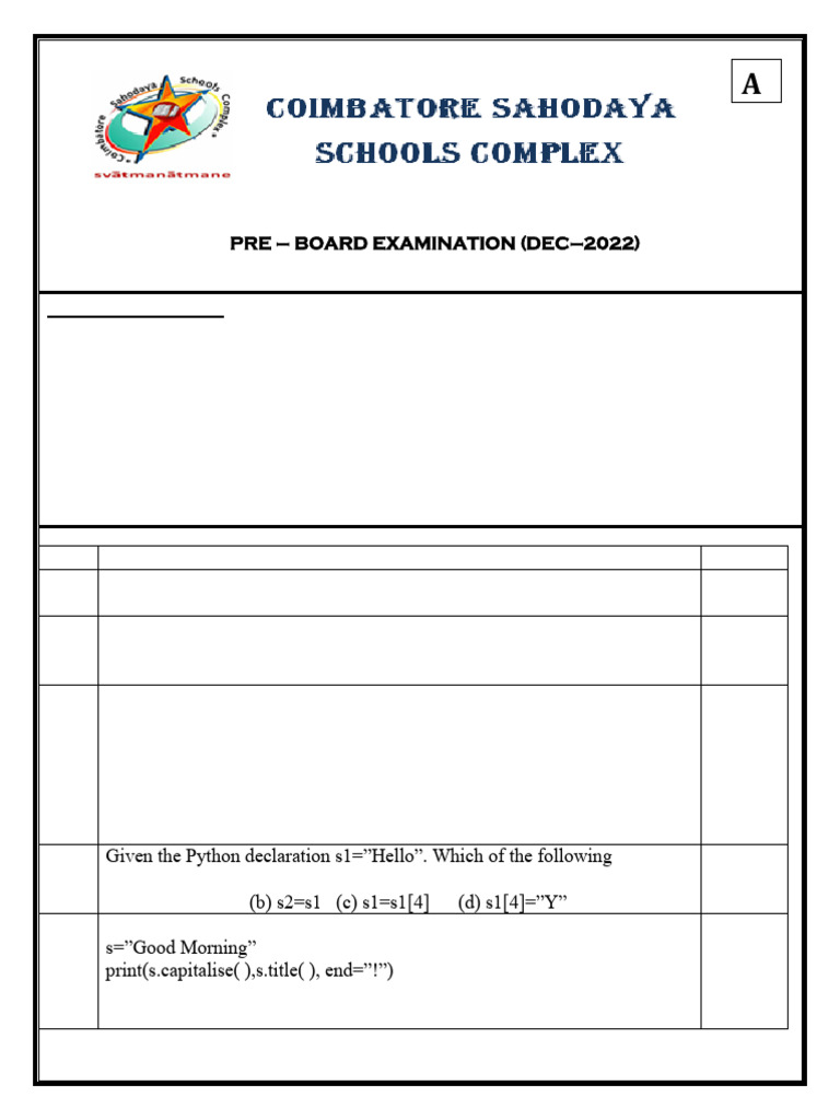 Practice Paper 3 | PDF | Parameter (Computer Programming) | Software Engineering
