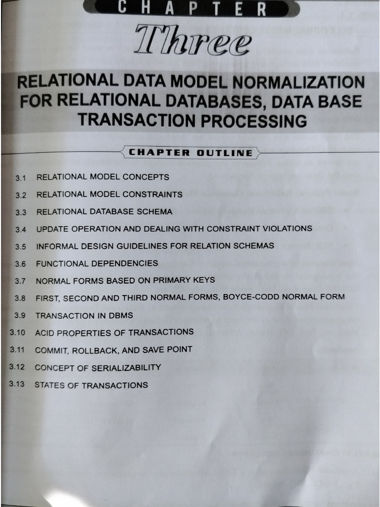 RDBMS chap- 3,4 | PDF