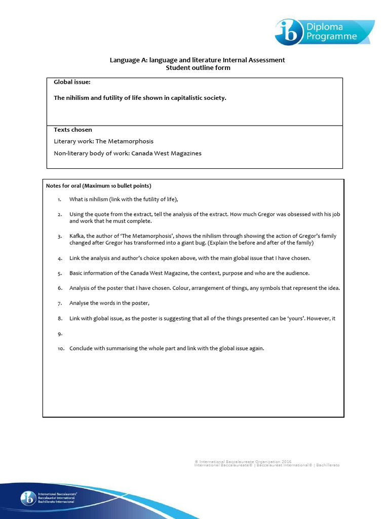 Example IO - Outline | PDF