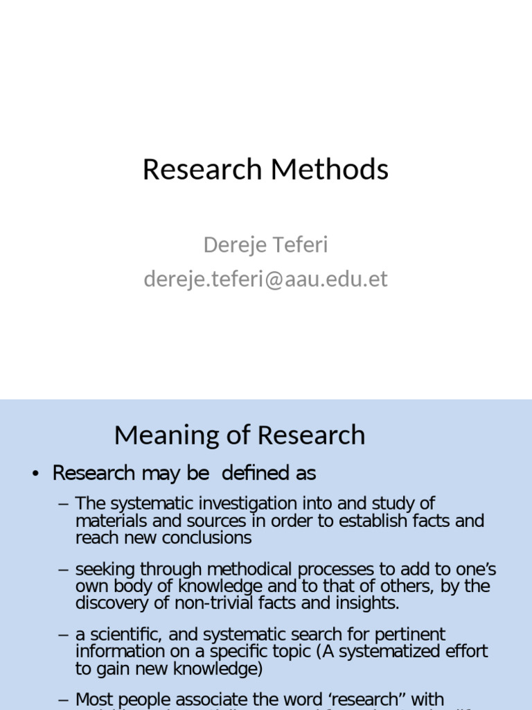 Research Methods Chapter 1-2 | PDF | Scientific Method | Causality