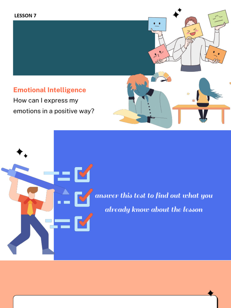 LESSON 7 Expressing Emotions | PDF | Emotions | Emotional Intelligence