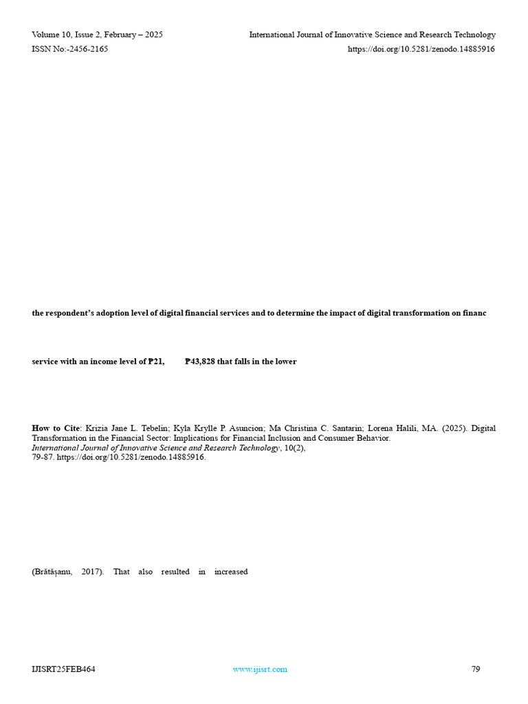 Digital Transformation in The Financial Sector: Implications For ...