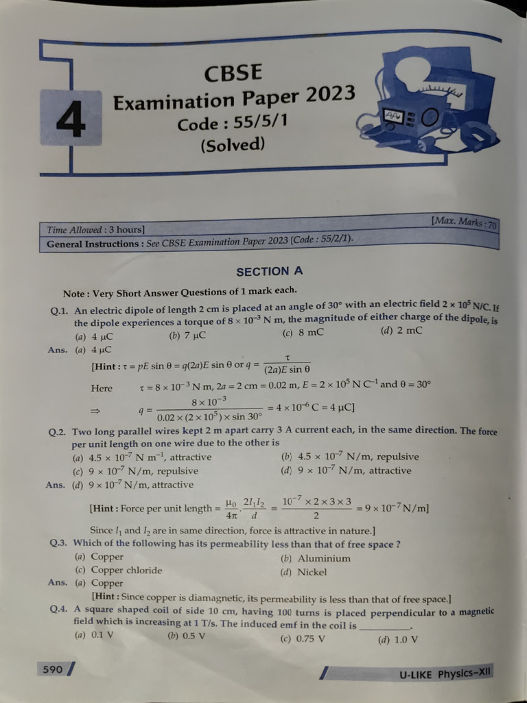 Sample Paper 4 | PDF
