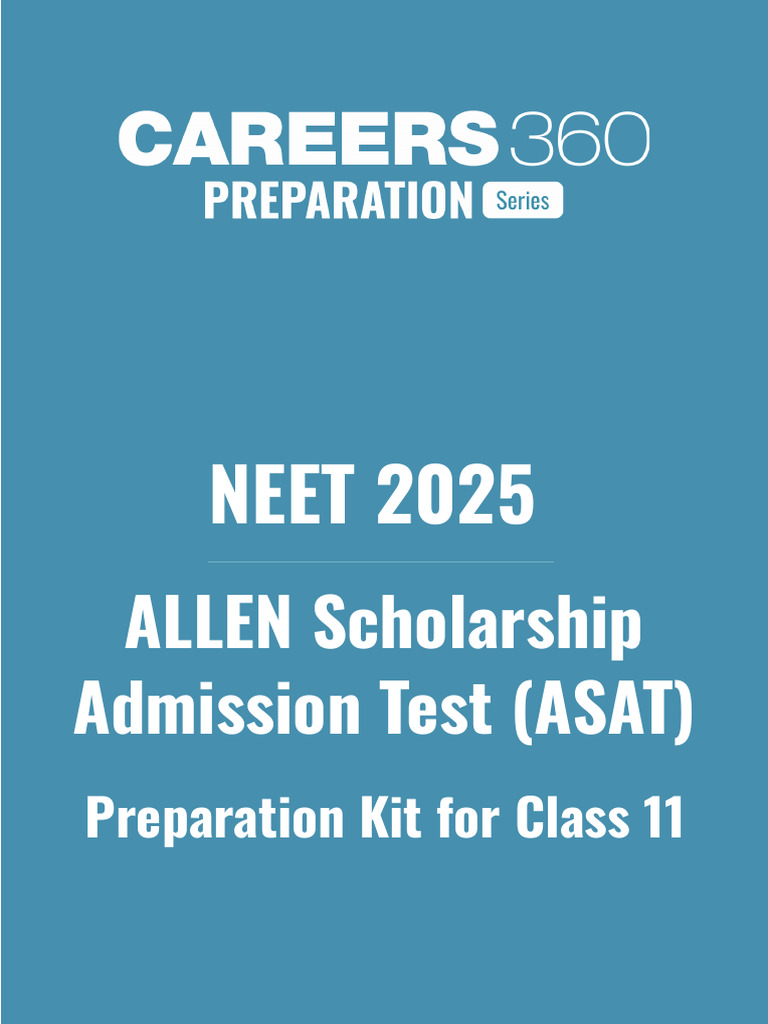 NEET 2025 ALLEN Scholarship Admission Test ASAT | PDF | Chemical Bond ...