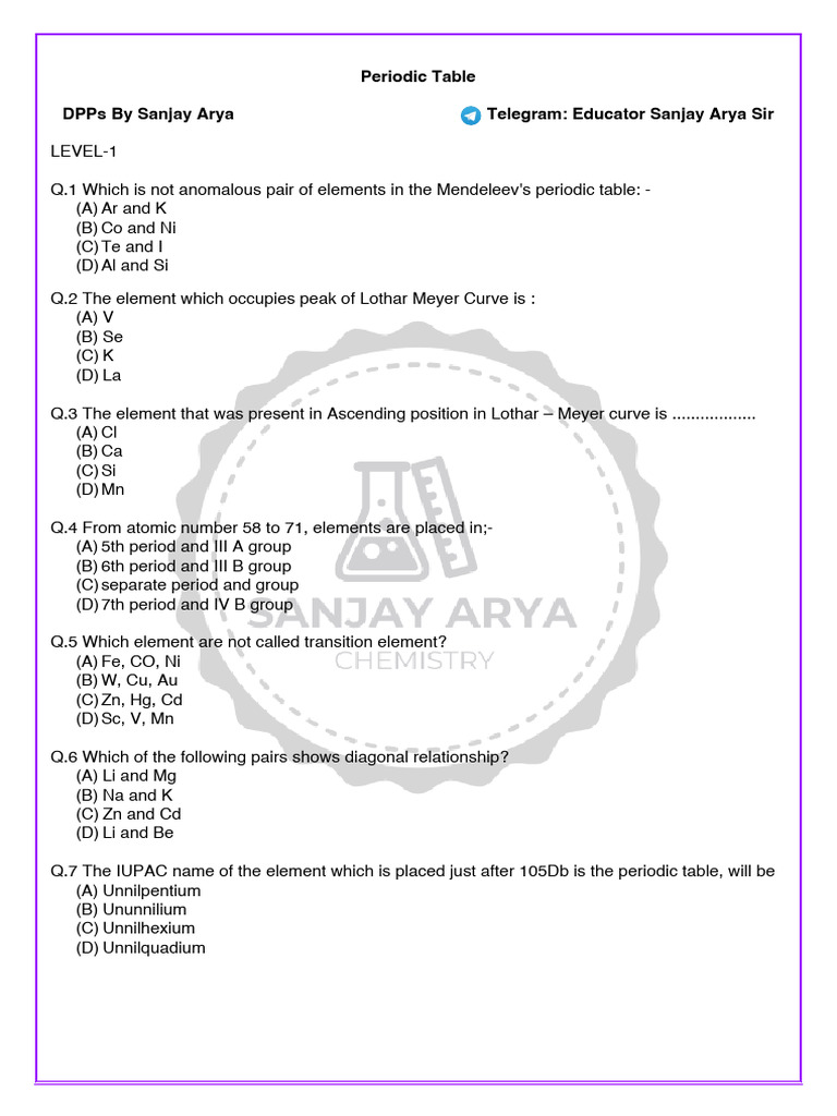 DPP1 - Early Historic Developement of Periodic Table | PDF | Periodic Table | Chemical Elements