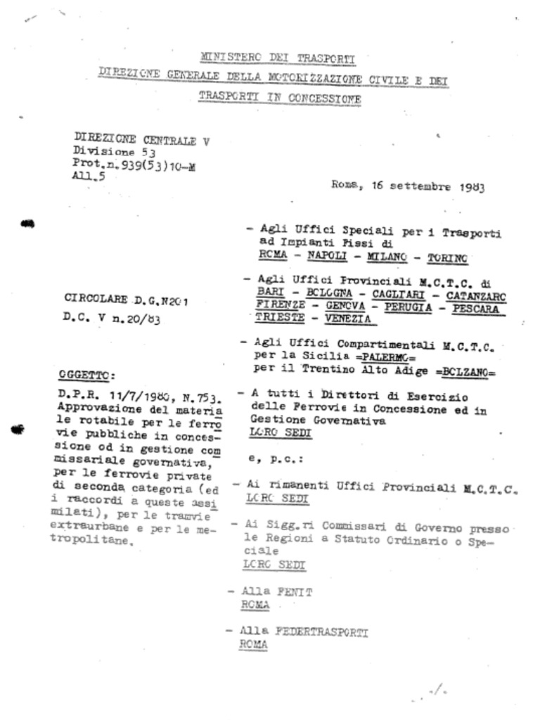 CIRCOLARE 201 - 1983 MIT e Addendum 1992 | PDF