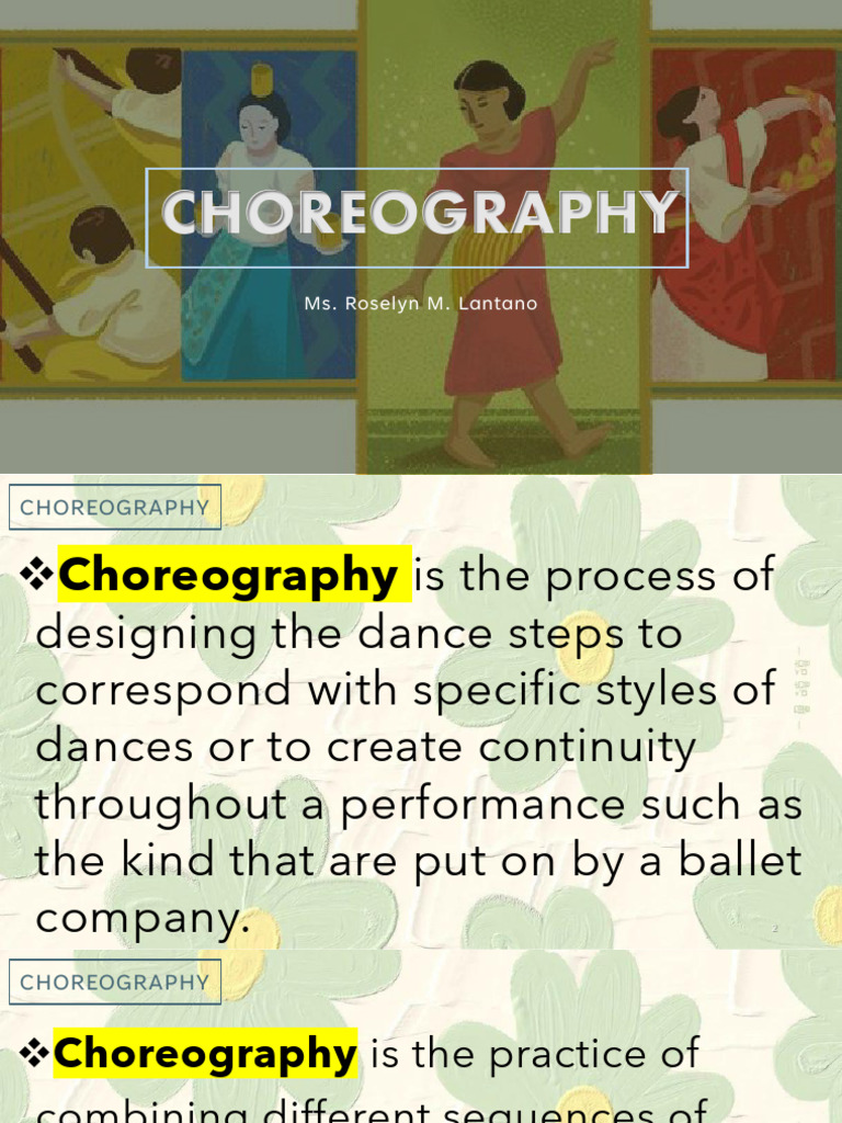 Pe 9 Lesson 2 q3 Choreography | PDF | Choreography | Dances