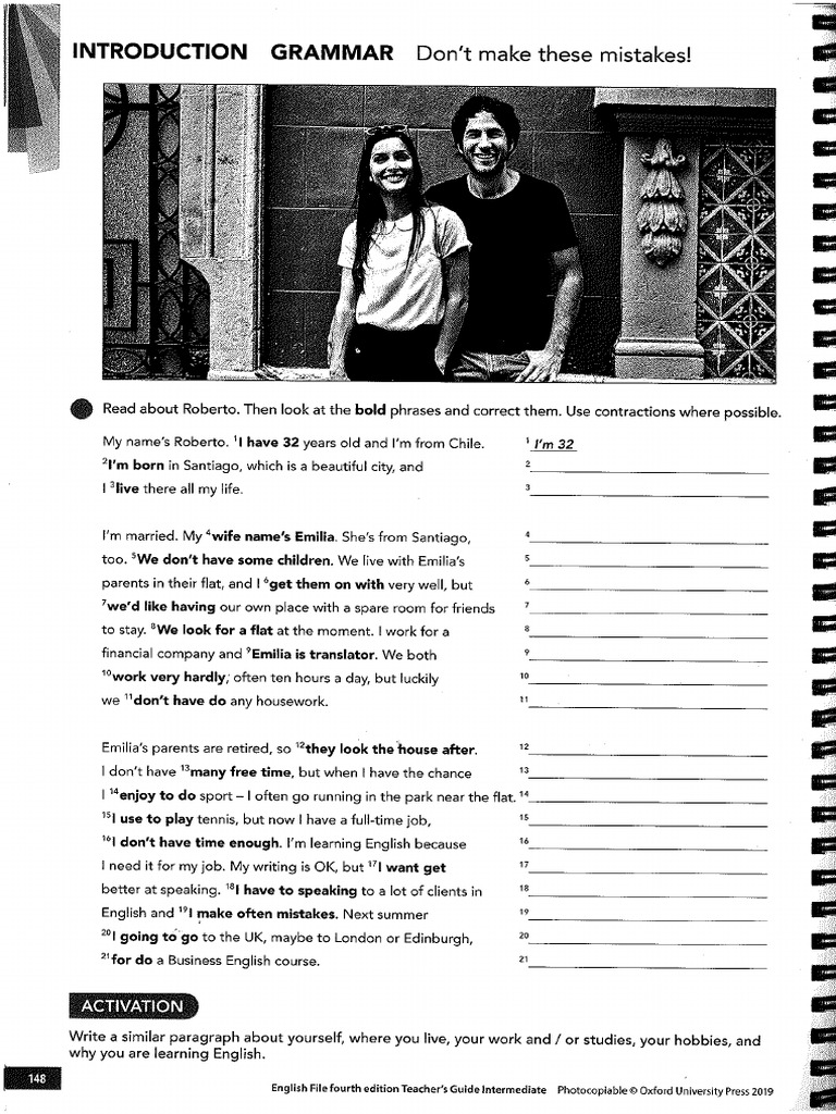 Correct the mistakes | PDF