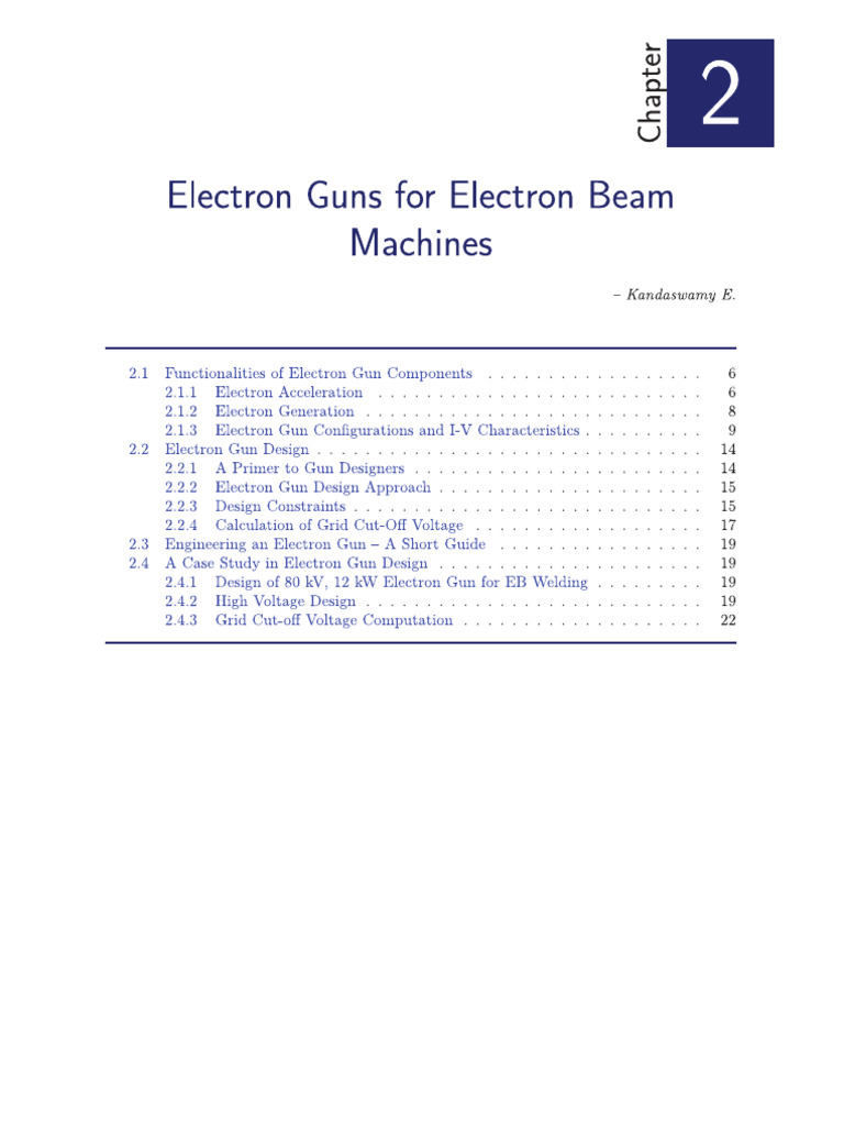 Electron Gun BARC | PDF