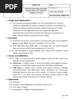 SOP 5-001 Rev. 13 SM9223 Enzyme Substrate Coliform Test | PDF ...
