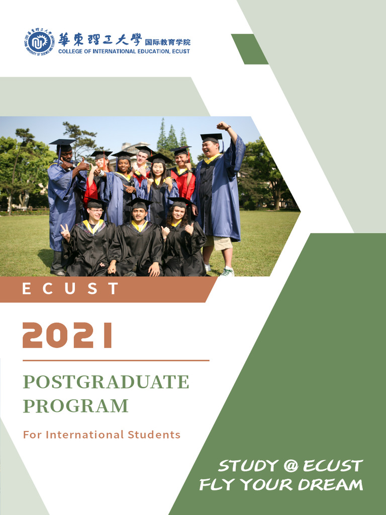 2021 ECUST Intake Postgraduate Program For International Students | PDF ...