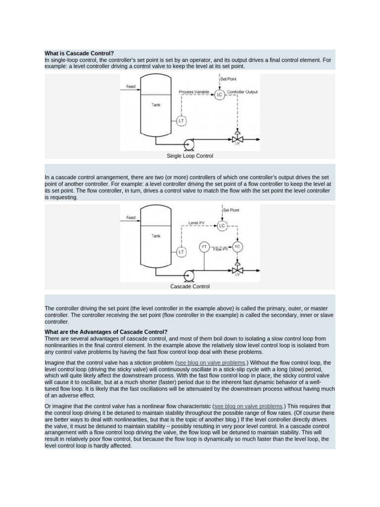 A Tutorial On Cascade Control | PDF | Flow Measurement | Mechanical Engineering