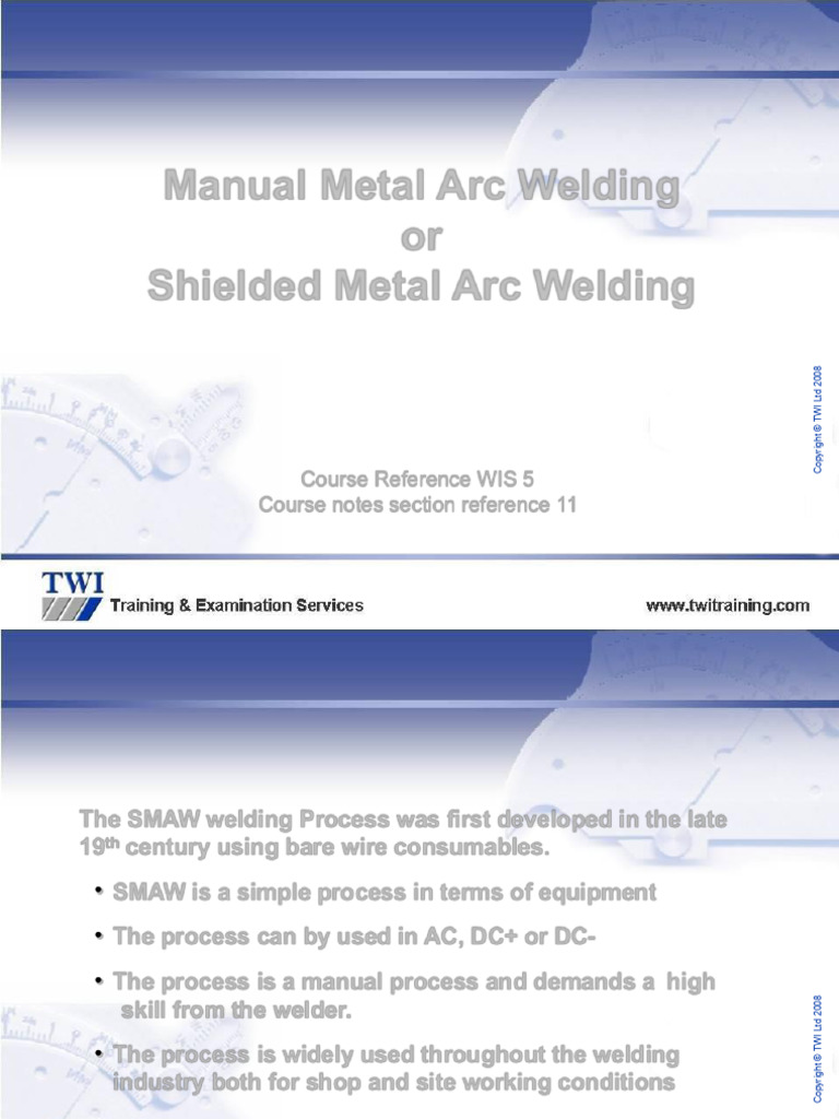 Smaw | PDF | Welding | Construction