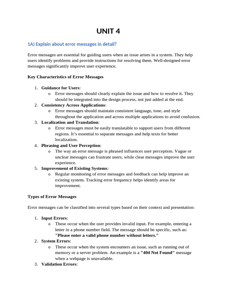 HCI_UNIT_4 | PDF | Usability | Web Design