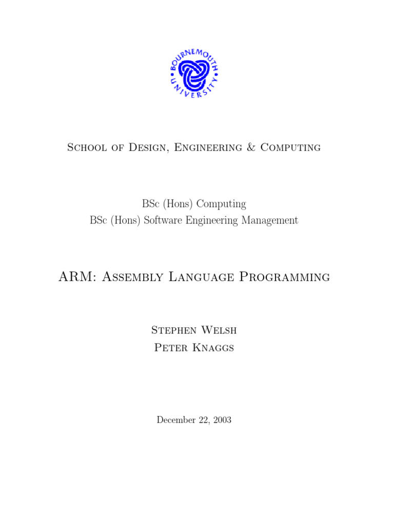 ARMBook | PDF | String (Computer Science) | Binary Coded Decimal