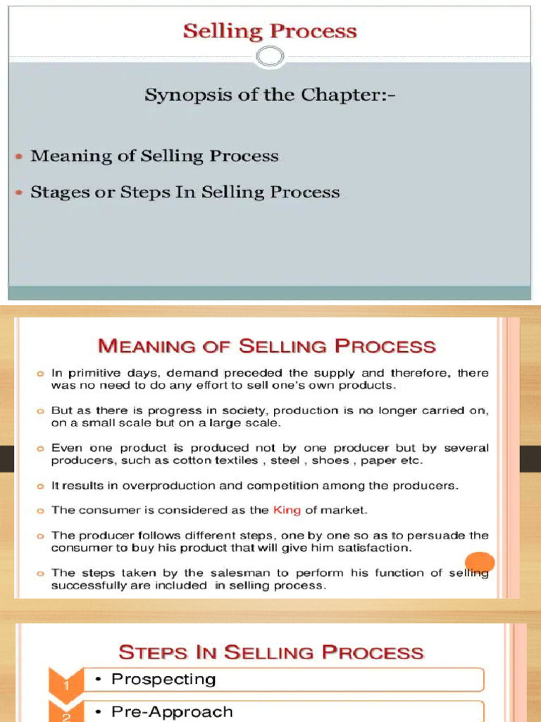 Selling Process | PDF