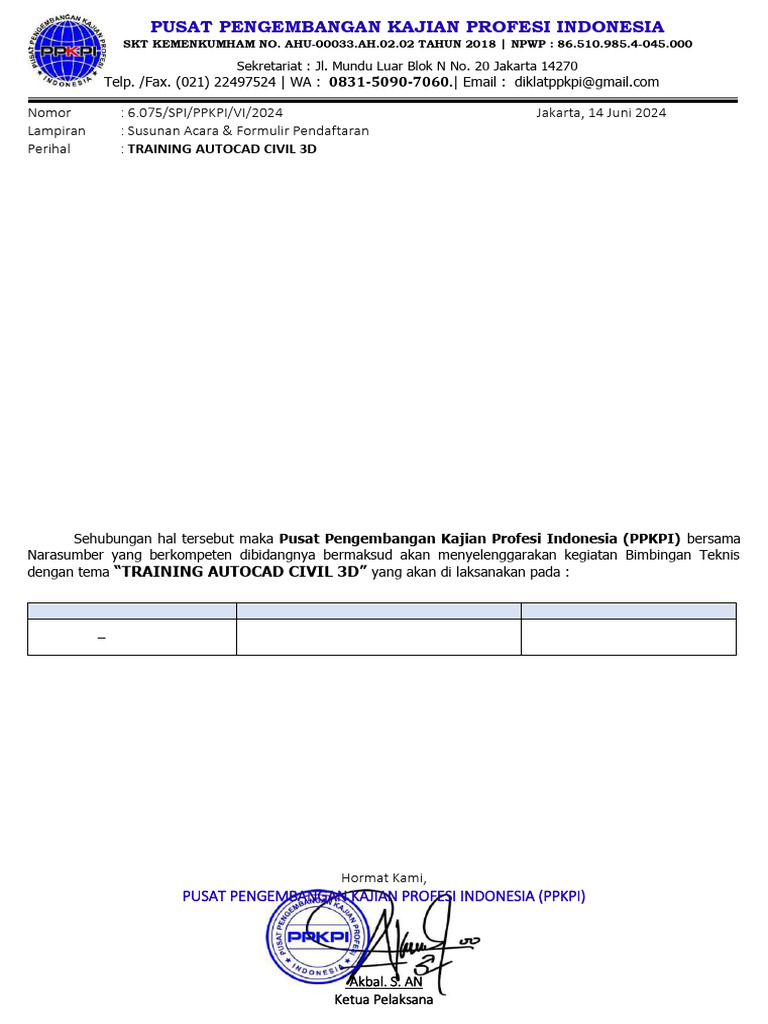 Ppkpi - Training Autocad Civil 3D | PDF