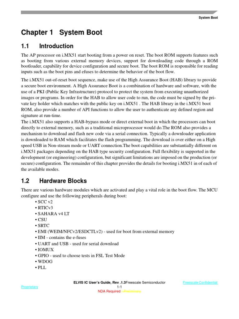 MX51 Boot Block Guide 1.3 | PDF | Booting | Flash Memory