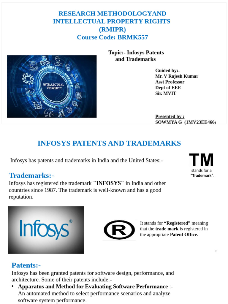 Rm Ipr Ppt Pdf Intellectual Property Software