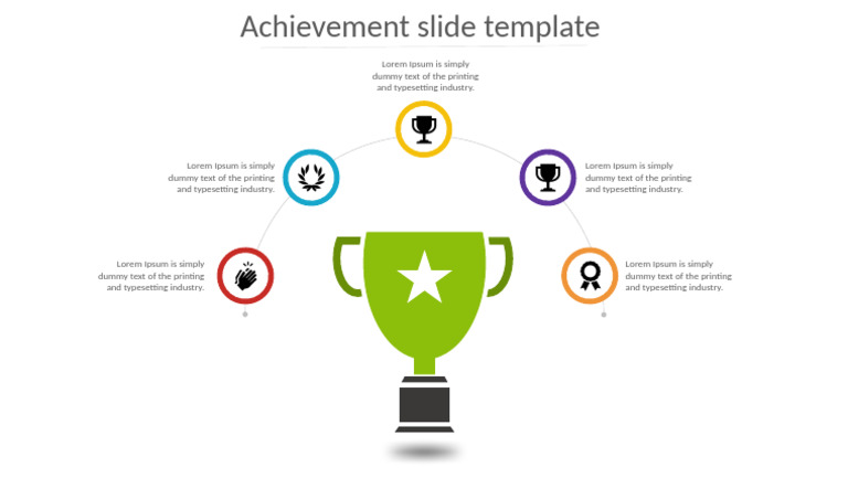 Achievement Slide Template 5 Multicolor | PDF