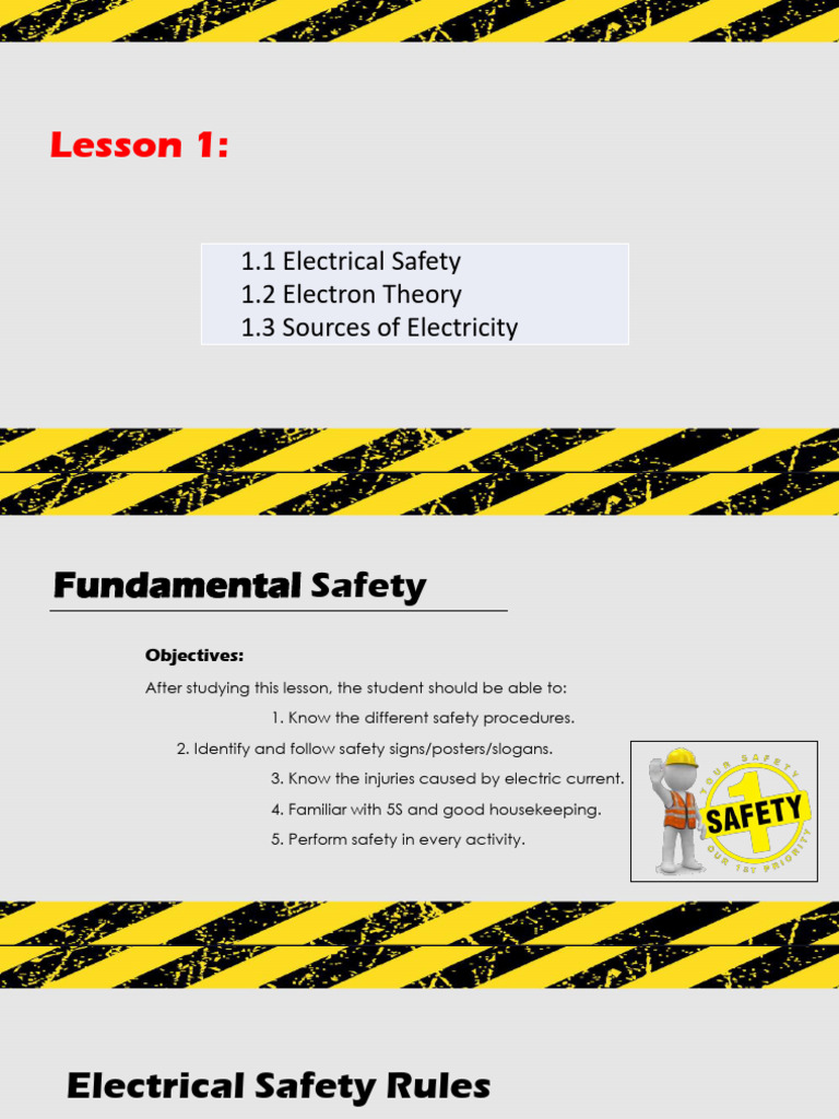 Lesson 1 Basic Electricity Without Video | PDF | Electric Charge | Atoms