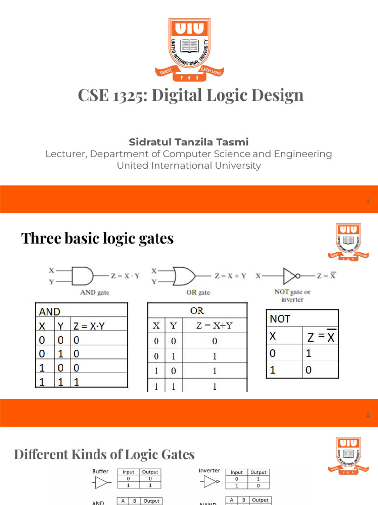 Digital Logic Design Basics | PDF