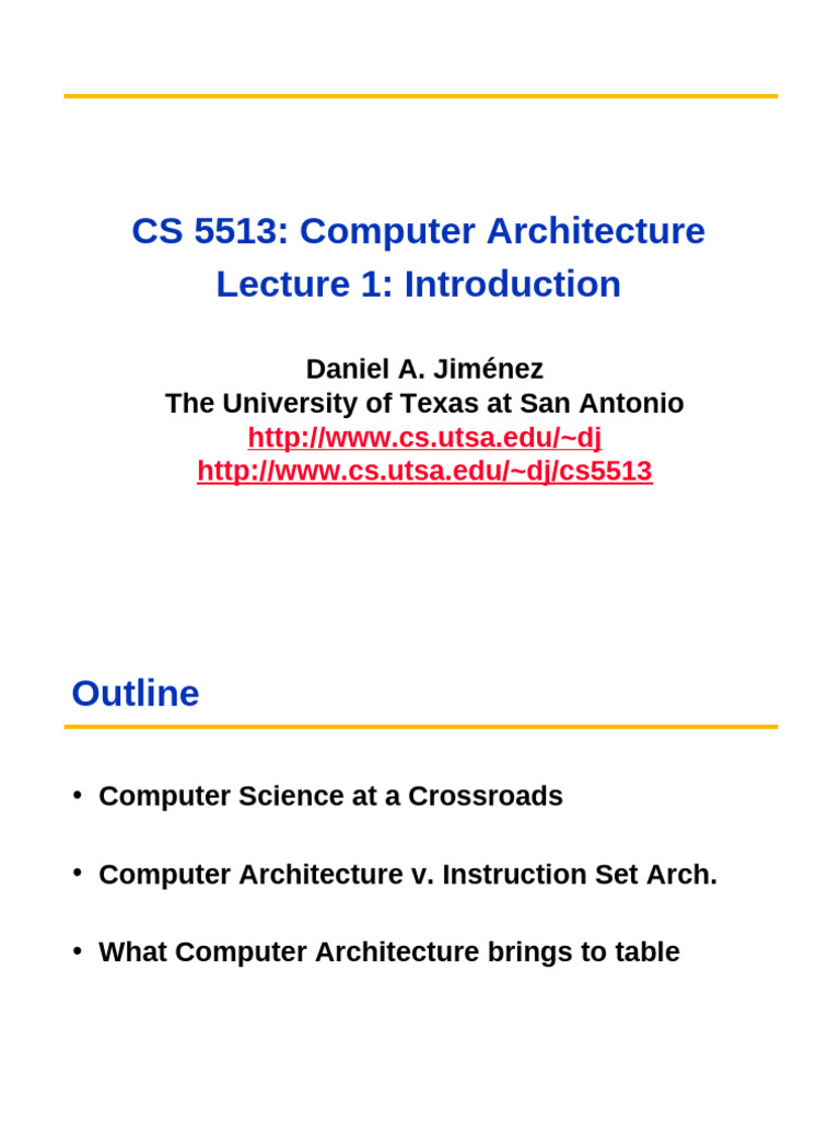 Lecture 1 | PDF | Central Processing Unit | Parallel Computing