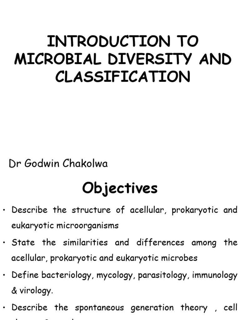 Microbial Diversity and Classification | PDF | Microorganism | Virus