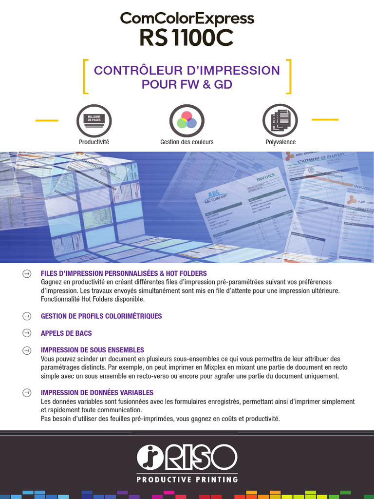 Brochure RS1100C | PDF | Imprimante (Informatique) | MacOS