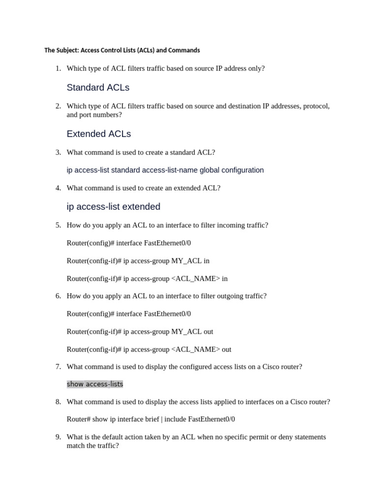 Computer Networks Preparation For Exam Questions | PDF | Router ...