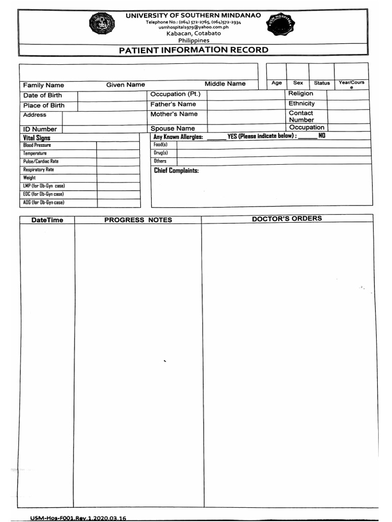 Medical Form | PDF