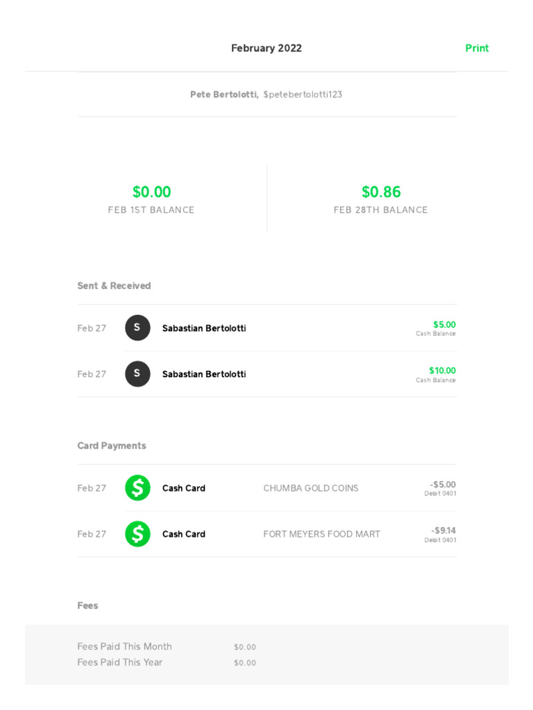 Cash App - Activity | PDF | Cash | Debit Card