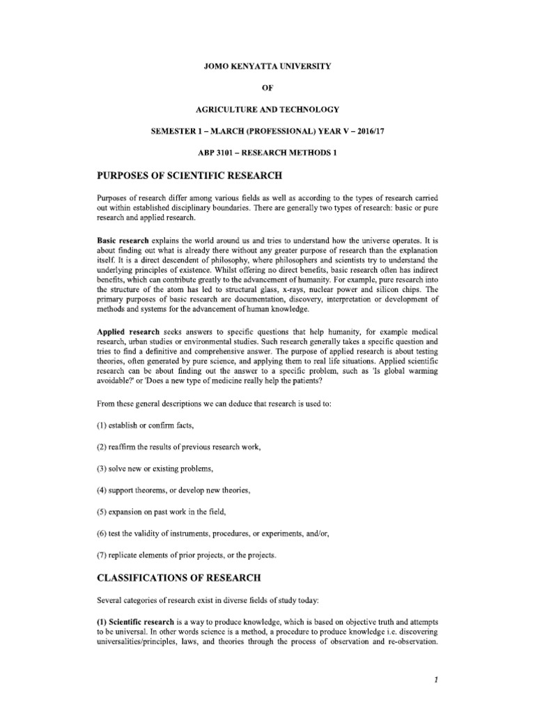 Research Methods Notes 322 | PDF