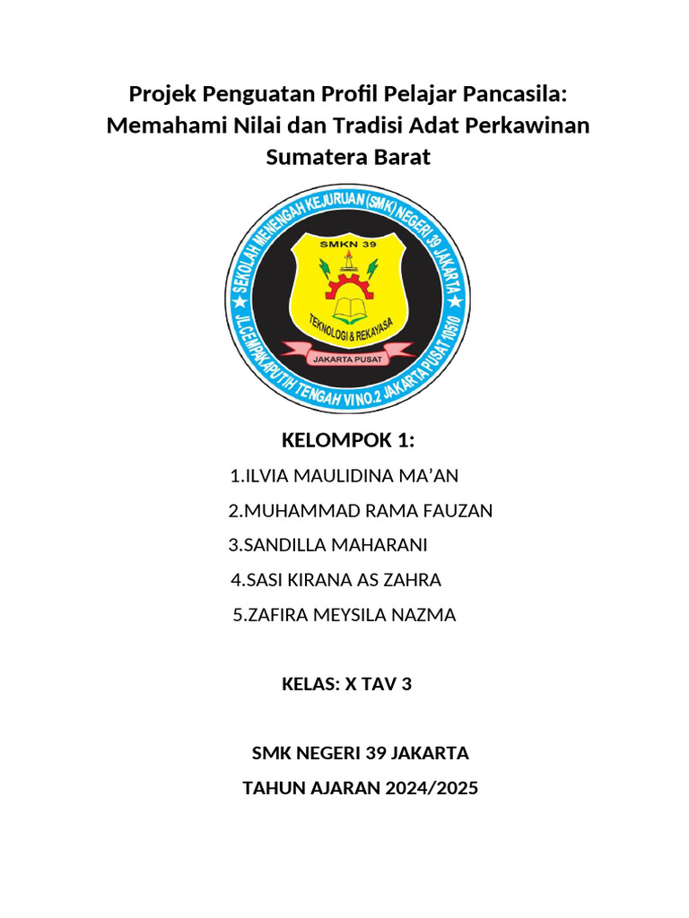 Proposal Projek Penguatan Profil Pelajar Pancasila | PDF