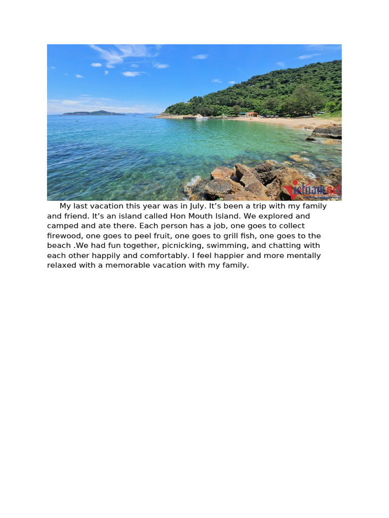 Family Vacation on Hon Mouth Island | PDF