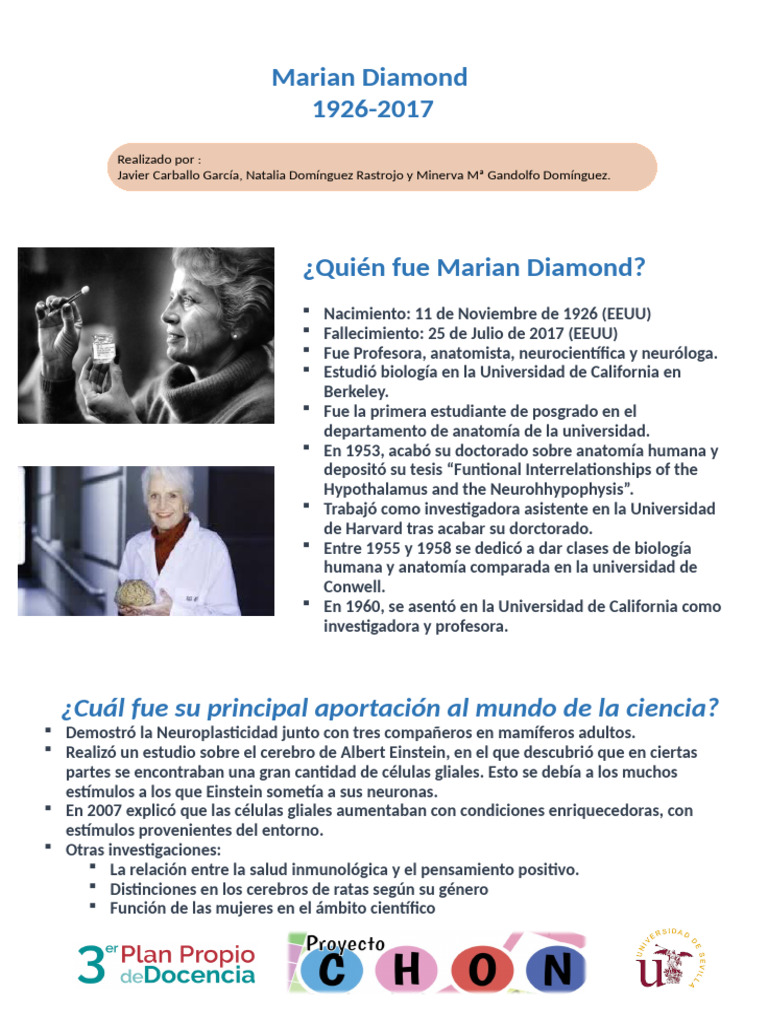 Aportaciones de Marian Diamond a la ciencia | PDF | Biología | Neurociencia