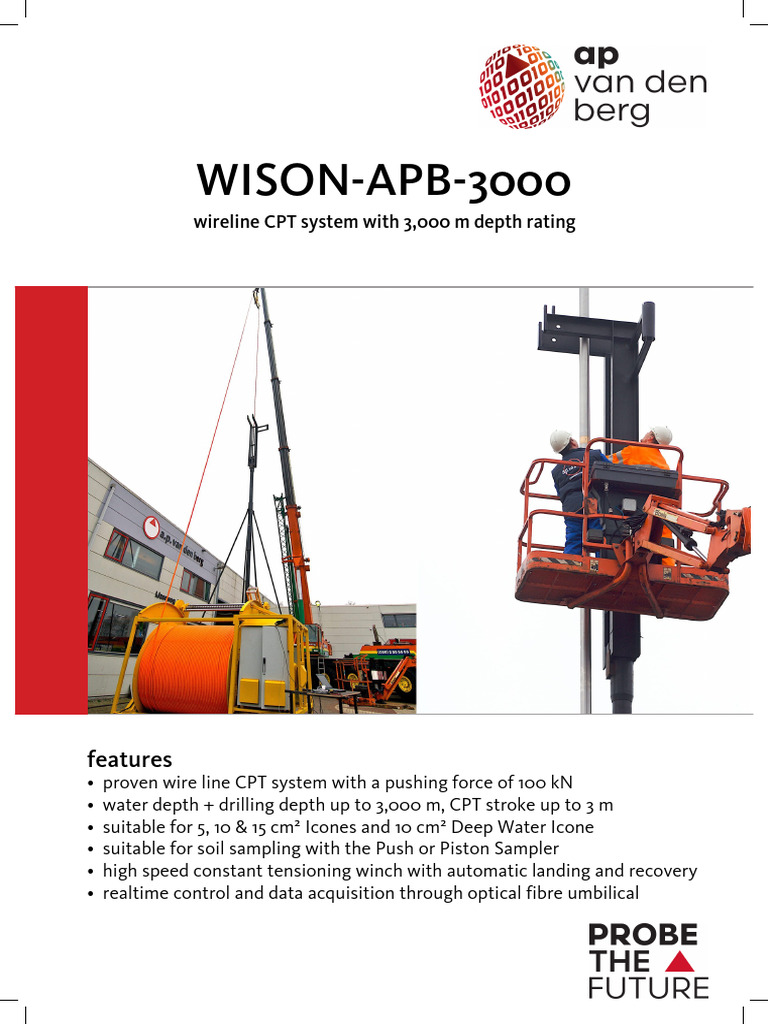Off-W3 WISON-APB-3000 Wireline CPT System Juni 2015 | PDF | Drill ...