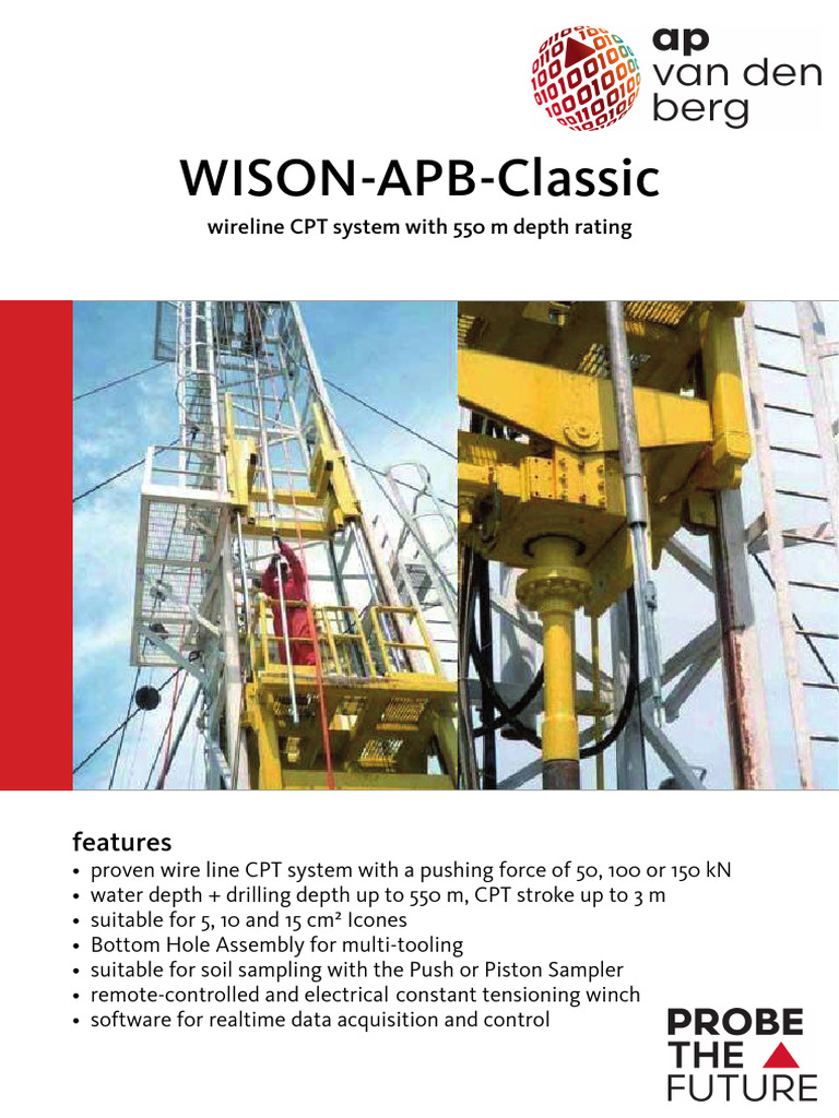 Off-W1 01-15 WISON-APB-Classic Wireline CPT System | PDF | Drill ...