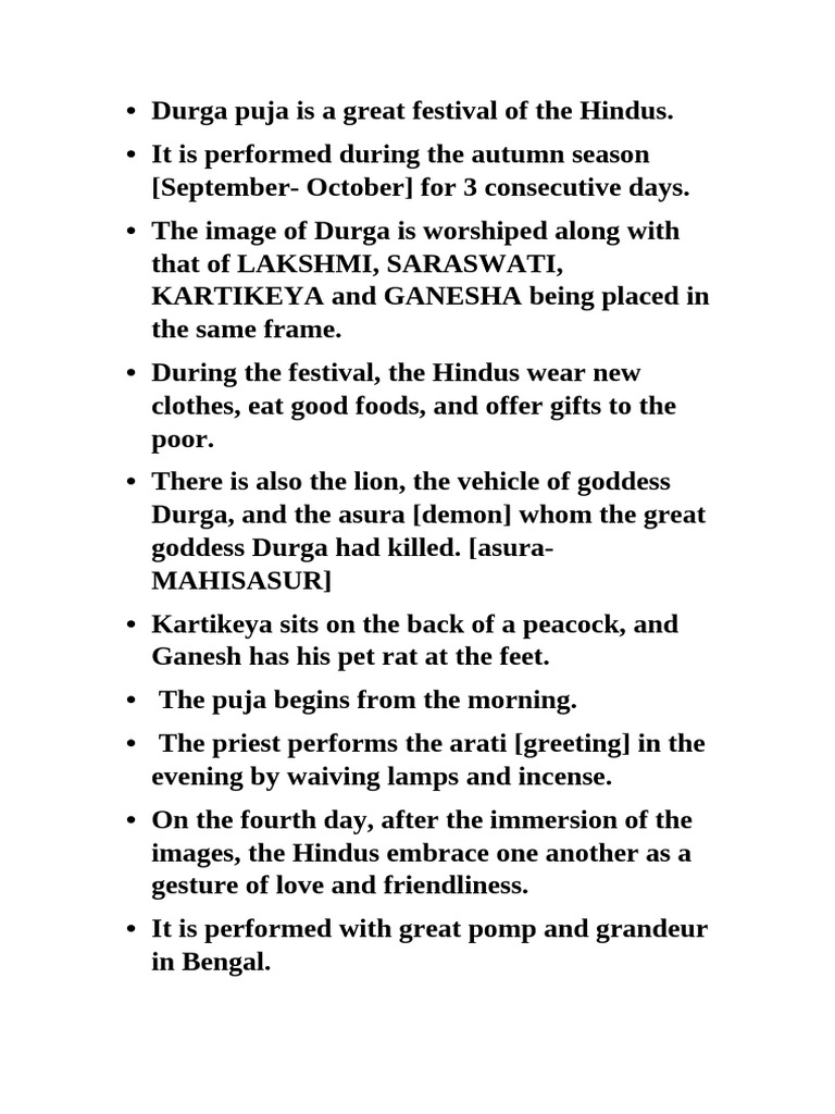Durga Puja | PDF