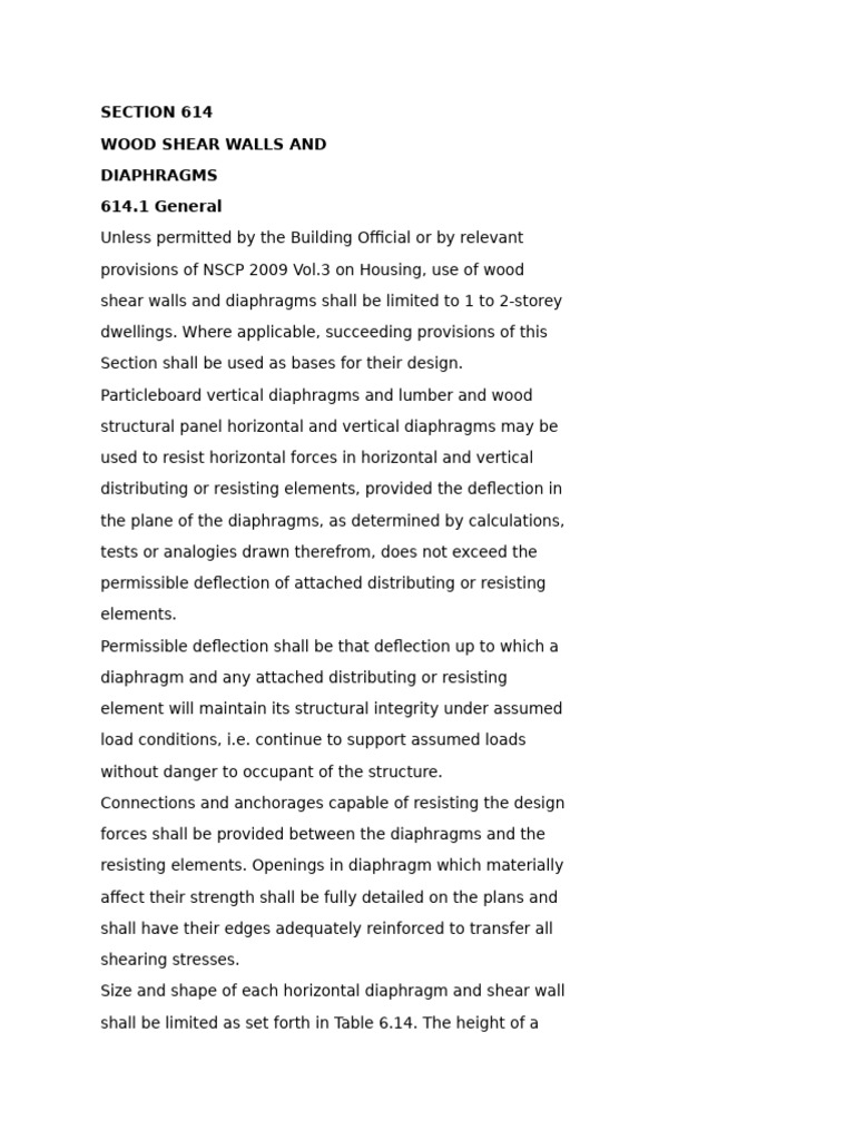 Wood Shear Walls and Diaphragms Guidelines | PDF | Truss | Framing ...