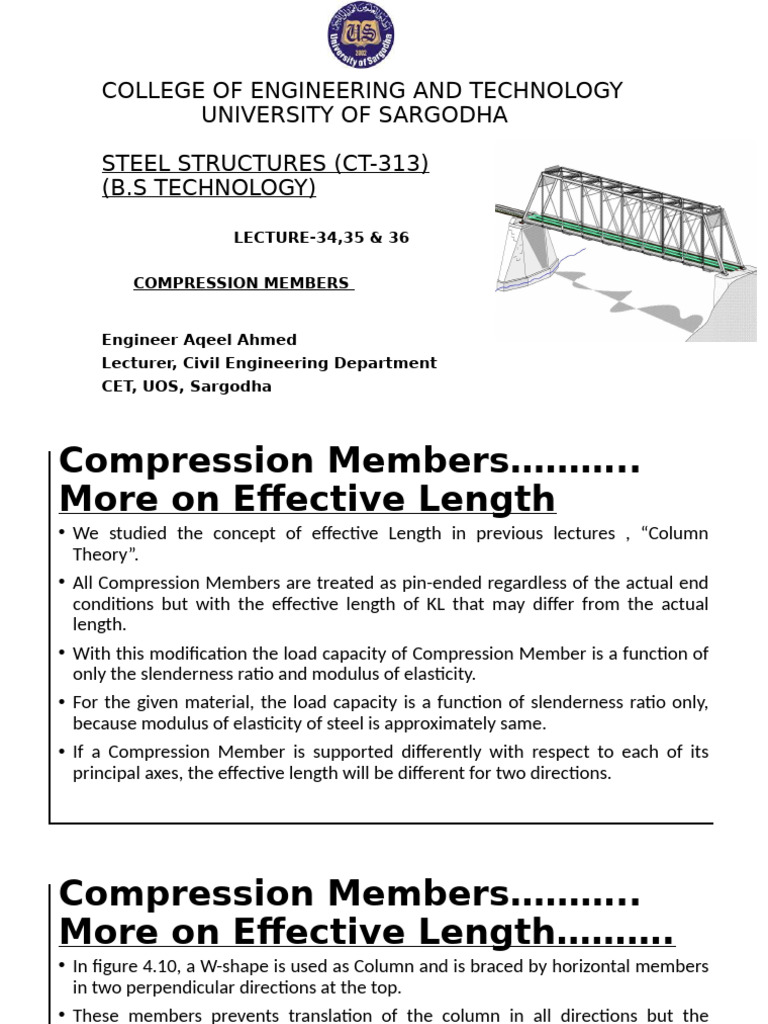 Effective Length of Compression Members | PDF | Buckling | Structural ...