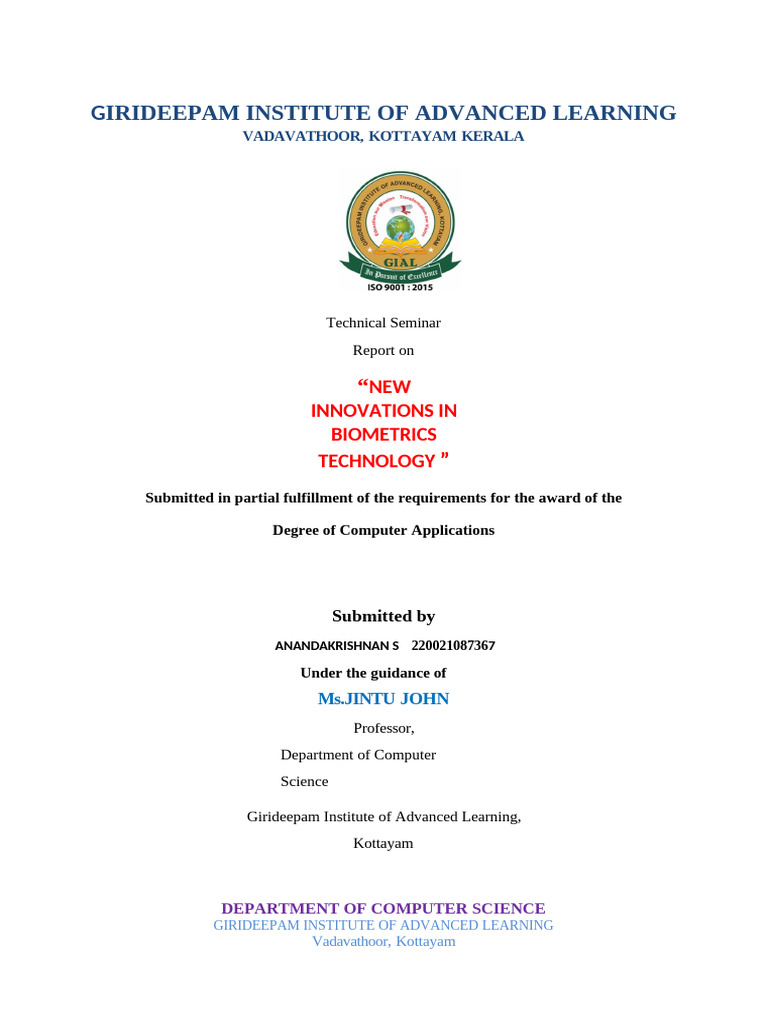 Amal (1) (1) | PDF | Biometrics | Satellite