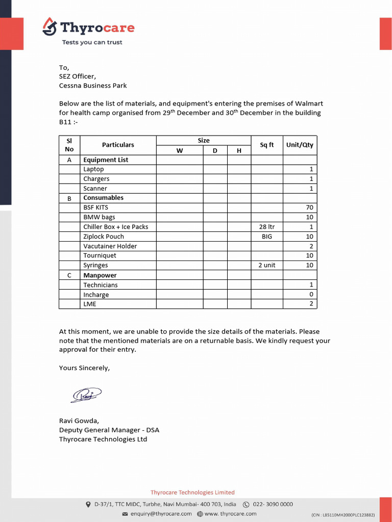 Sez Letter B11 | PDF