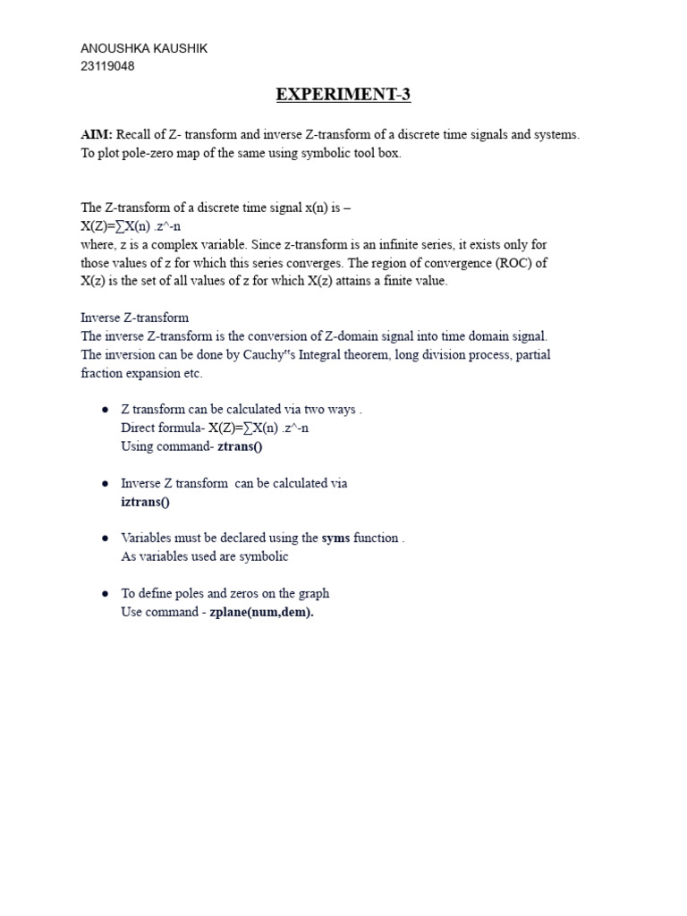 EXP-3 DSP Merged | PDF