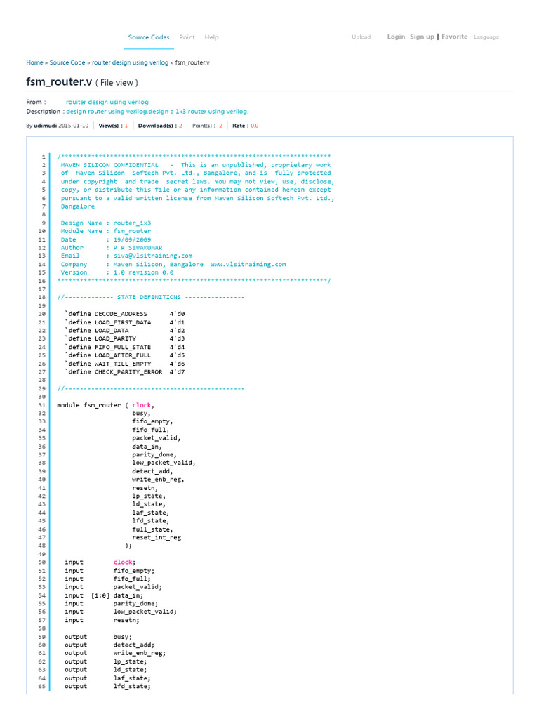 FSM Router V Free Open Source Codes CodeForge | PDF | Computer Science | Computing