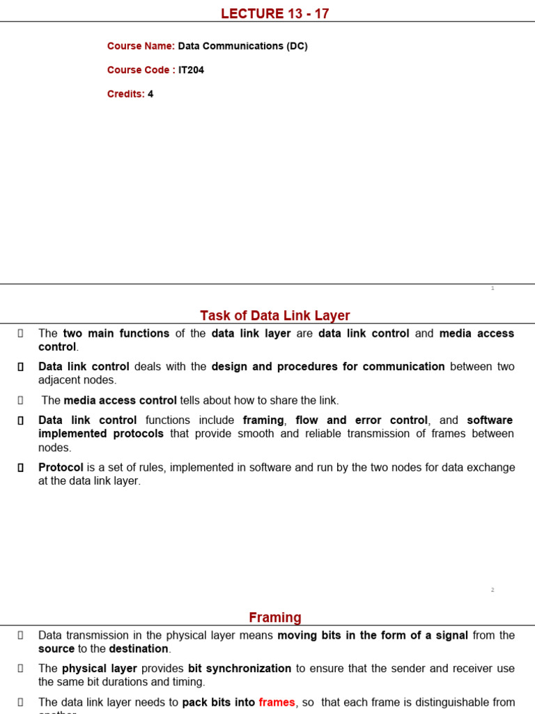 Lecture-13-17_DC | PDF | Computer Network | Packet Switching