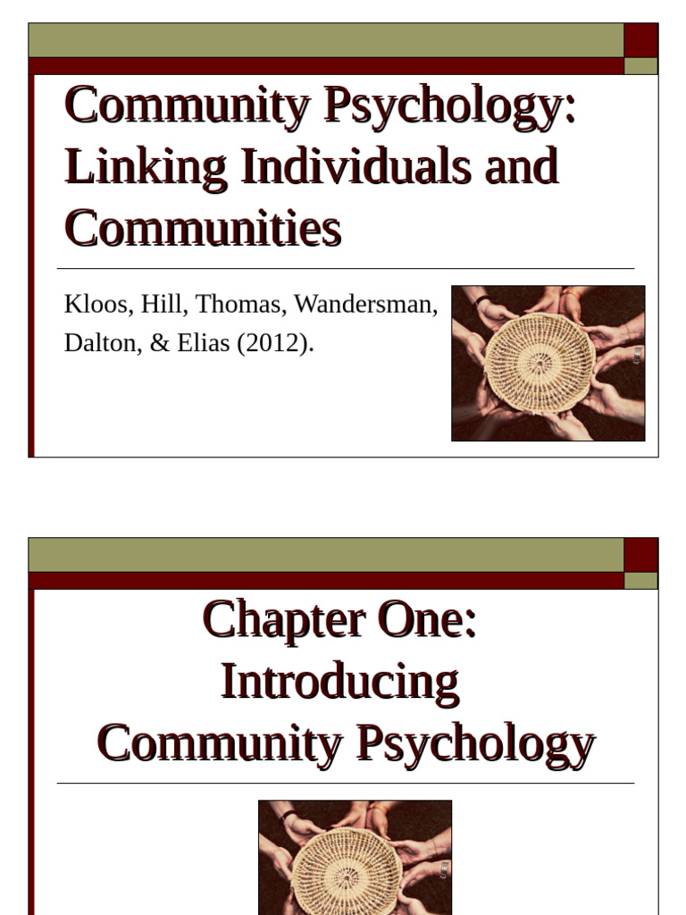 Introduction to Community Psychology | PDF | Community | Psychology